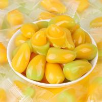 Quality Candy Wholesale Peelable Mango Gummy Candy Sweet Halal Real Fruit Juice Peeling for sale