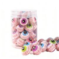 Quality Halloween Candies Eyeball Gummy Candy Filled Jam Fruit Flavor Soft Candy for sale