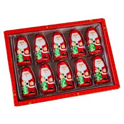 China Christmas Chocolate Funny Snowman Santa Claus Shape Bittersweet Chocolates for sale
