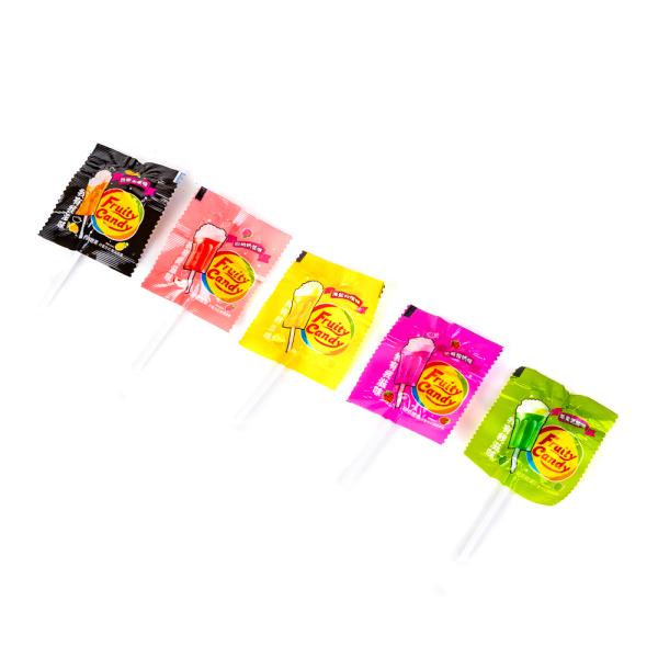 Quality Assorted Mixed Fruit Flavor Lollipop Candy Stick Candy Hard Candy Wholesale for sale