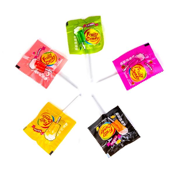 Quality Assorted Mixed Fruit Flavor Lollipop Candy Stick Candy Hard Candy Wholesale for sale