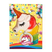 Quality Halal 800g Unicorn Shape Giant Gummy Candy Fruit Flavor Soft Chewy Candy Sweets for sale