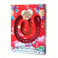 Quality Wholesale 900g Huge Worm Shape Giant Gummy Candy Fruit Flavor Soft Chewy Candy for sale