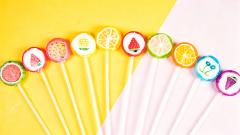 Hard Sliced Lollipop Candy