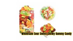 Custom Wholesale Assorted Shape Fruit Flavor Sour and Sweet Chewy Gummy Candy