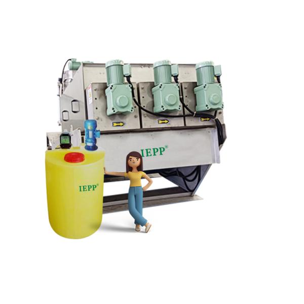 Quality IEPP Manufacturer WWTP STP Solid Liquid Separation Machine Mud Cake Sluding Dewatering Multi Disc Screw Press Sludge Dehydrator for sale