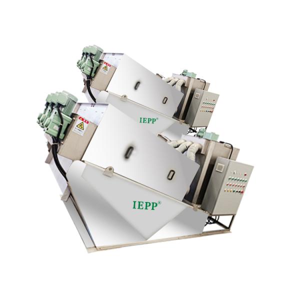 Quality IEPP Factory Manufacturer STP Multi Disc Screw Press Dehydrator DAF Scum Dryer Machinery Filter Press for Sludge Dewatering for sale