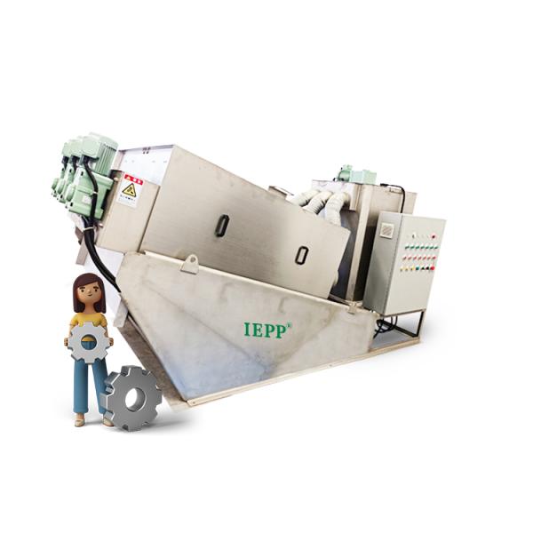 Quality IEPP Manufacturer Factory Price Oil Sludge Treatment Unit Multi Disc Screw Press Dehydrator DAF Scum Slurry Dewatering Machinery for sale