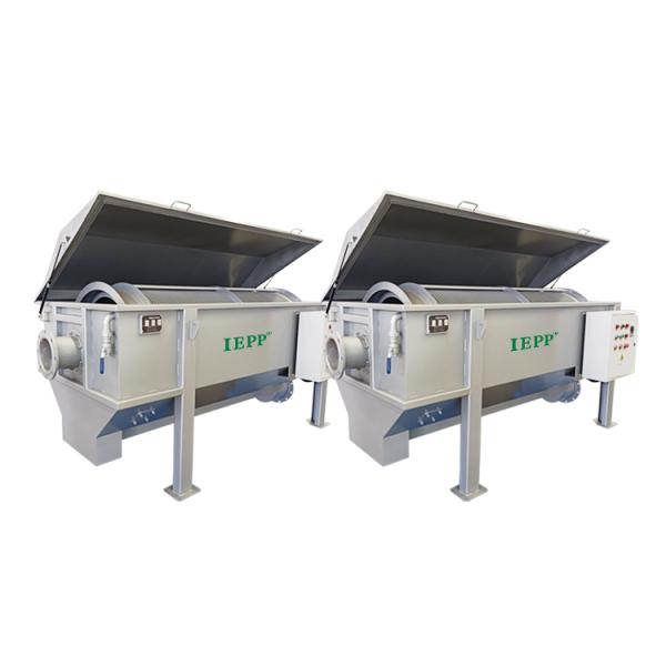 Quality IEPP Manufacturer Ss316 10 Micron Mesh WWTP STP Wastewater Treatment Fiber Filter Recycling Water Automatic Rotary Drum Screen for sale