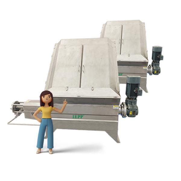 Quality IEPP Steel Solid Liquid Separator Cattle Pig Fermented Fertilizer Biogas Manure Dehydration Inclined Sloped Vibrating Used Motor for sale