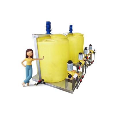 China IEPP Sewage Disposal Plant PLC Chemical Agent Dosing Pe tank Dose Machine Polymer Preparation Wastewater Treatment Equipment for sale