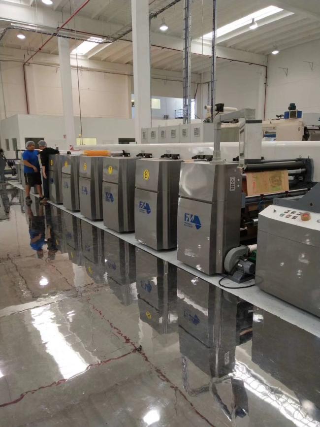 Servo Motor Auto High Speed 6 Color Wide Web Preprint Paper Paper Cup Paper Box Paper Bag Flexo Printing Machine