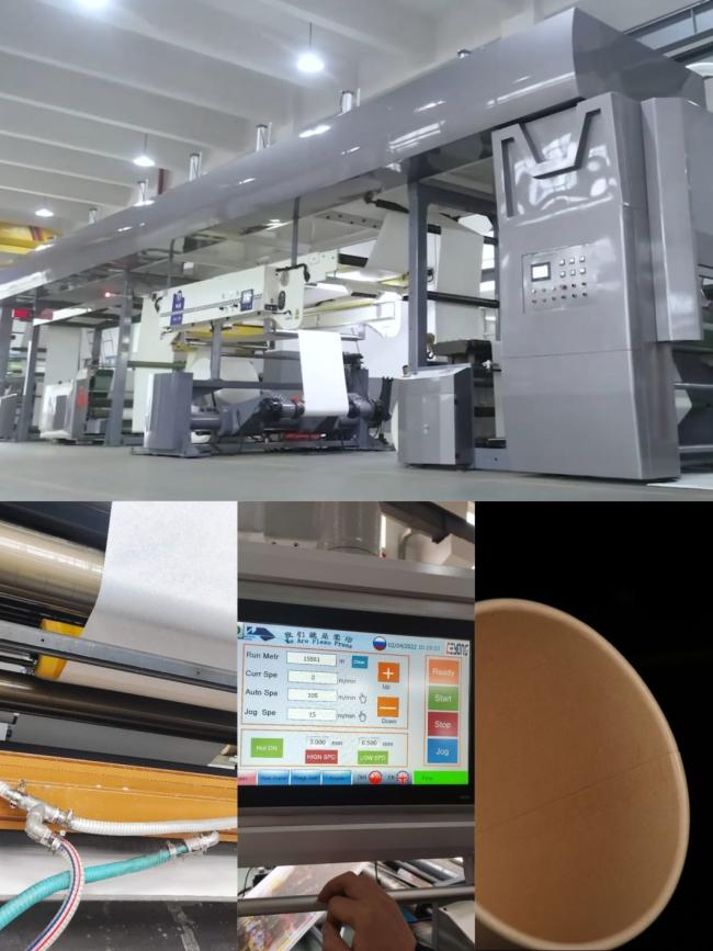 Paper Cup Paper Bowl Making High Quantity No Plastic Coating Machine Air Knife