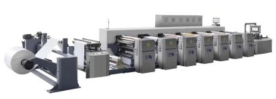 China High Speed Servo Control 6 Color Flexo Printing Machine met aanpassingsvermogen for sale