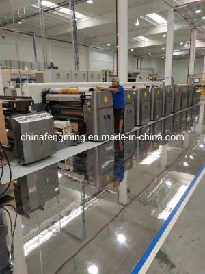 China Roll to Roll Flexografische drukmachine met 100 mm webroldiameter en 4 kleuren Te koop