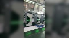 flexo printing machine with non stop rewinder and unwinder