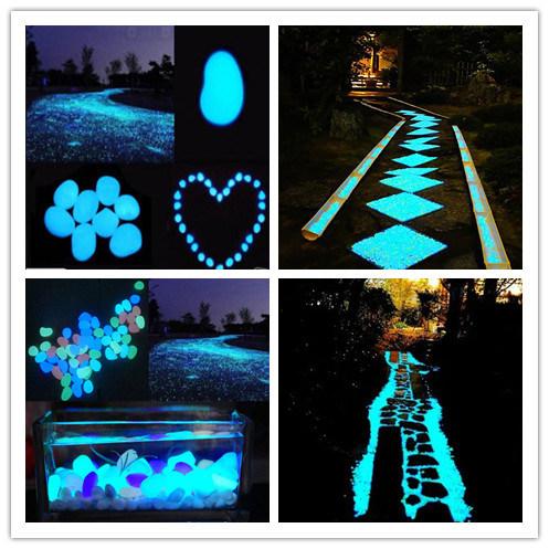 Pebbles Luminous Stone Glow Ball Garden Walkway Night Light Stone