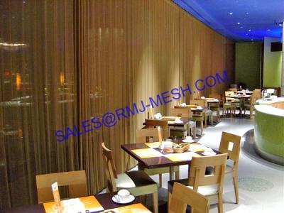 China Woven wire drapery, room divider,room partition for sale