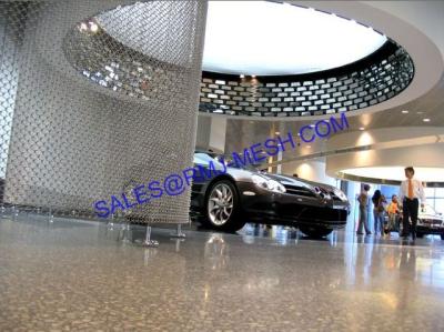 China Woven wire drapery, room divider,room partition for sale