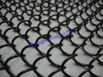China Stainless steel metal drapery,black color metal drapery for sale