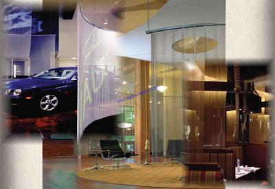China Office dividers, metal mesh dividers,folding metal screen for sale