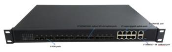 China SNMP Telnet CLI management 8 PON ports GEPON OLT with 8 * GE + 8 *GE SFP uplink for sale