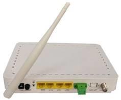 China FTTO FTTH GEPON ONU with 4 FE + CATV + WIFI 1 uplink GE PON port single fiber for sale