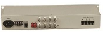 China 4 E1 fiber optical multiplexer with 4 E1 + 1 x 10/100M ethernet for sale