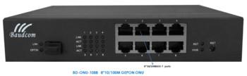 China Passive Optical Networking CPE 8 *10/100M GEPON ONU with 1 SC/PC PON port for sale