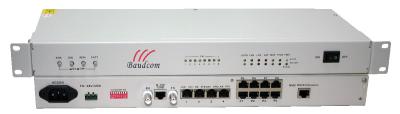 China 8 POTS over E1 multiplexer 4* fast ethernet + 8*analog phone over E1 converter for sale