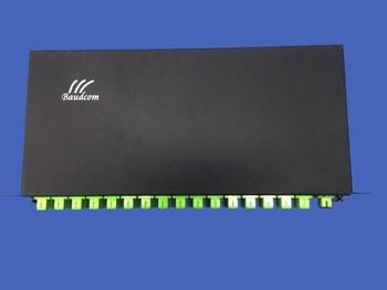 China 1 x 32 ways Rack Mount PLC Splitter Low Insertion Loss and high Return Loss for sale