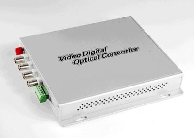 China 4 channel Video over Fiber multiplexer Data Audio Telephone Ethernet  selectable for sale