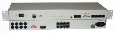 China 8 channel Voice (FXS/FXO) over fiber modem Ethernet E1 RS232 selectable for sale