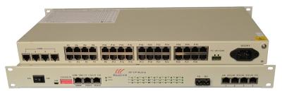 China 30 channel Voice (FXS/FXO) over fiber modem  Ethernet E1 RS232 selectable for sale