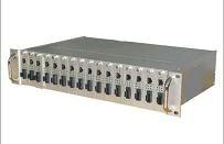 China Unmanaged 16 Slots Rack mount Chassis fiber Ethernet Media Converter for sale