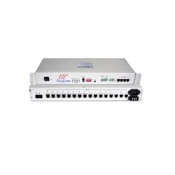 China 16 E1 + 4 10/100M ethernet over fiber optical multiplexer dual fiber 20km for sale