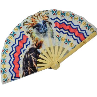 China Factory Price Customized New Design Large Size Folding Hand Fan Bamboo Fan for sale
