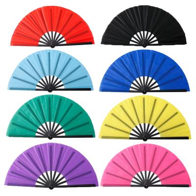 China Customized Classical Bamboo Fan Dance Fan Clacking Rave Hand Fan for Party for sale
