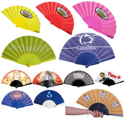 China Customized New Design Hand Fans Plastic Advertising Fan Plastic Folding Hand Fan for sale