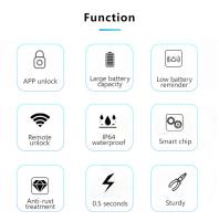 China FCC Outdoor Fingerprint Lock for sale