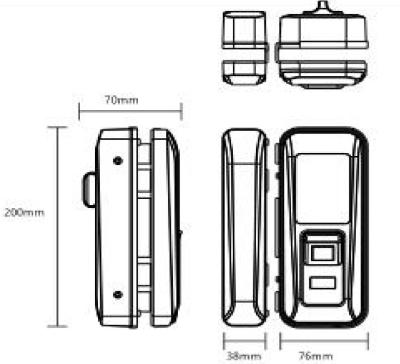 Cina Serratura per porta scorrevole in vetro scorrevole Bluetooth da 200 mm Serratura per porta con ingresso digitale anticorrosione in vendita