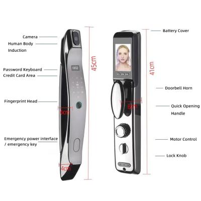 China Fechamento sem fio do Deadbolt de Tuya da fechadura da porta do Smart Camera com câmera à venda
