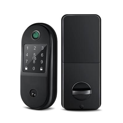 Cina Smart Deadbolt Door Lock Keyless Electronic Fingerprint Keypads Password Card RFID in vendita