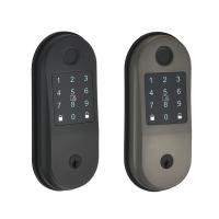 China Bluetooth Smart Deadbolt Door Lock Black Ttlock Digital Door Lock for sale