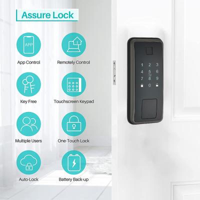 Cina Silver Smart Deadbolt Door Lock RFID Card Fingerprint Door Lock in vendita