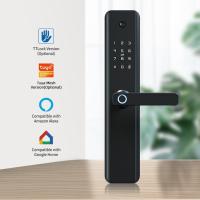 China Red Bronze Smart Camera Door Lock Intelligent Keyless Lock With Camera for sale