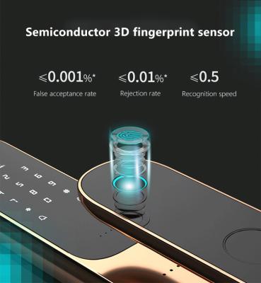 Cina OEM Smart Camera Door Lock Impronta digitale elettronica elegante ed esclusiva in vendita