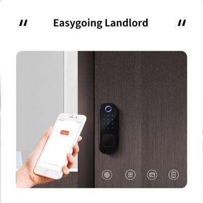 中国 認識のTuyaのAppが付いている電子ドア ロックのキーレス無線電信の指紋をとりなさい 販売のため