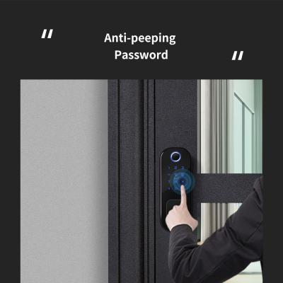 中国 認識のTuyaのAppが付いている電子ドア ロックのキーレス無線電信の指紋をとりなさい 販売のため