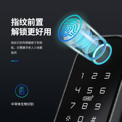 中国 指紋のスマートなデッドボルトのドア ロックの電子パスワード Tuya Wifi APP Rfid カード 販売のため